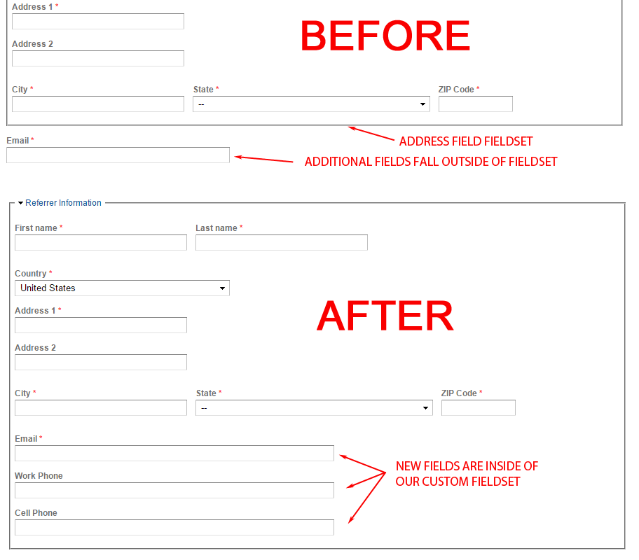 How To Remove The Fieldset From A Drupal Address Field 3C Web Services Of Tampa Bay